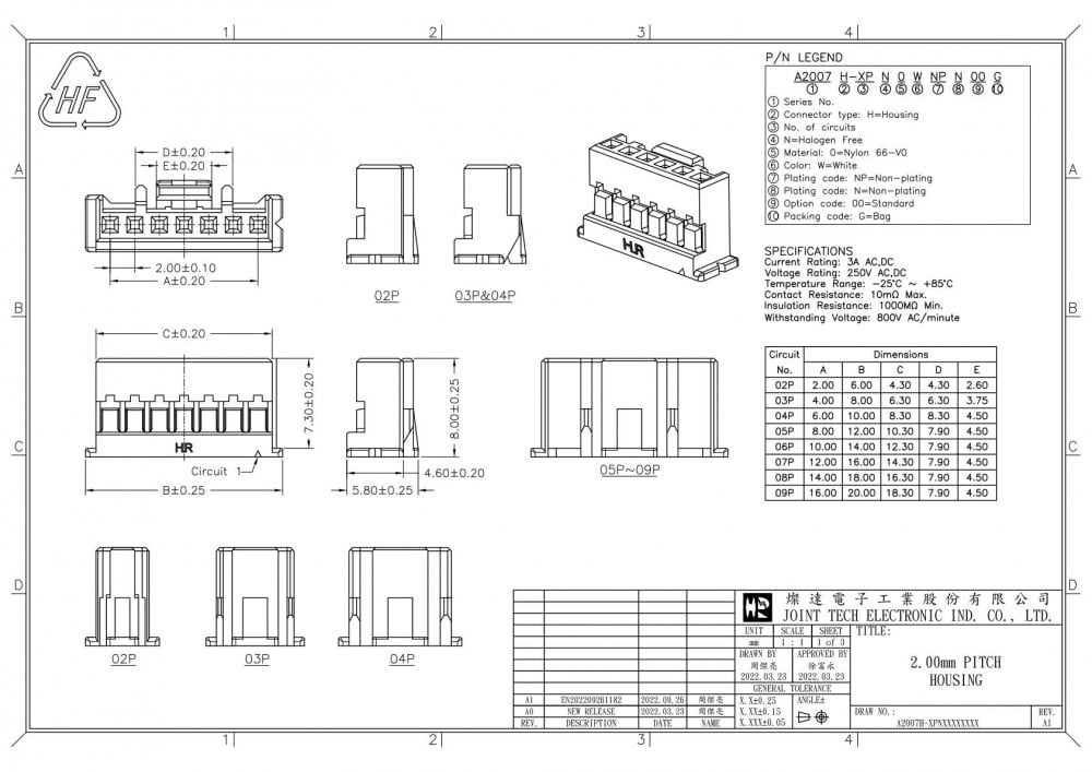 A2007H-02PN0WNPN00G technical document page 1