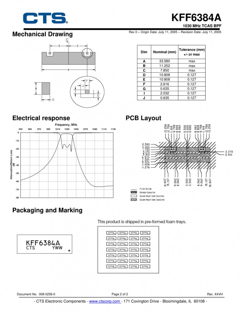 KFF6384A technical document page 2