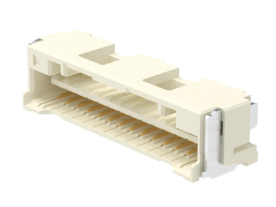 1.50mm Pitch CLIK-Mate Wire-to-Board PCB Receptacle, Single Row, Surface Mount, Right-Angle, 0.76µm Gold (Au) Plating, 14 Circuits, Black