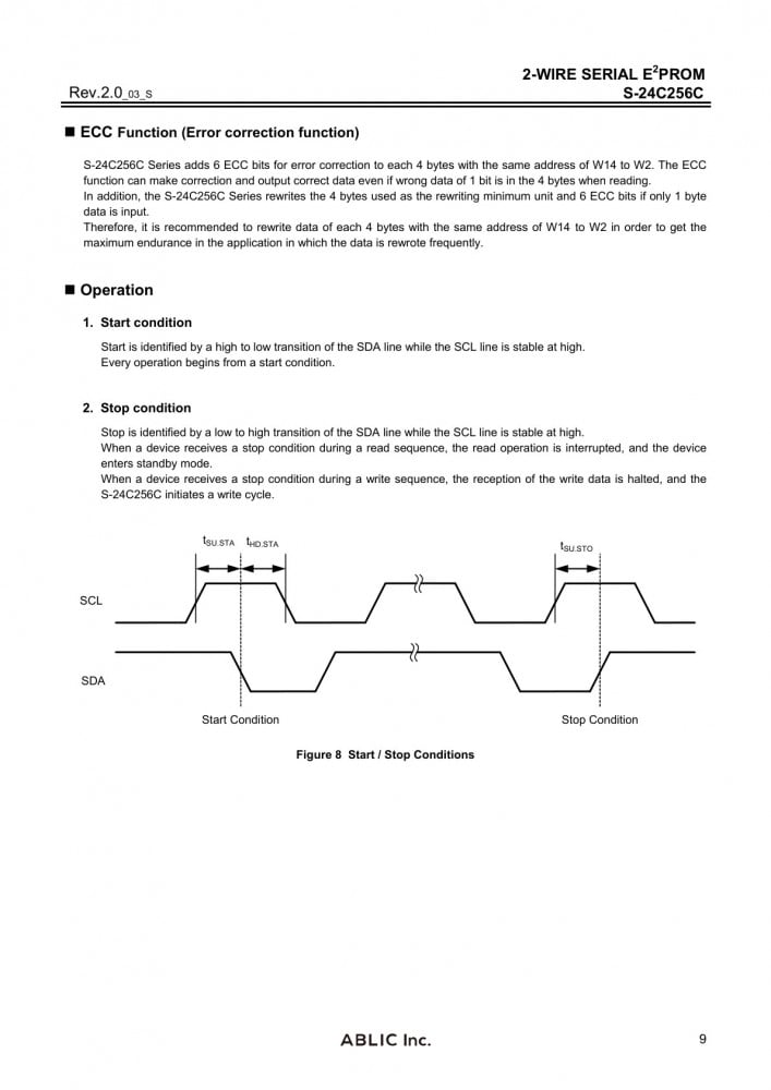 S-24C256C datasheet page 9
