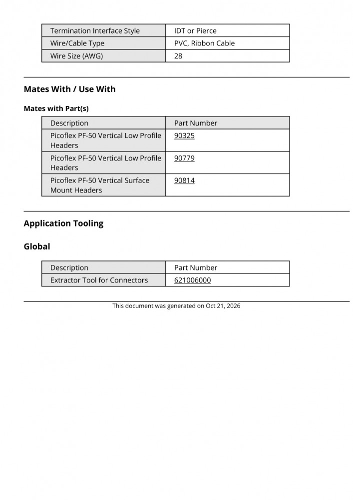 Technical document image 3 for MOLEX 923150816
