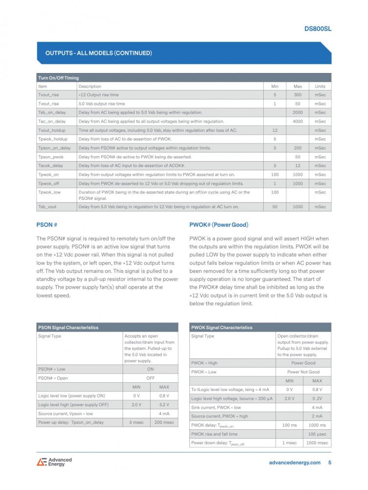 DS800SL-3 datasheet page 5