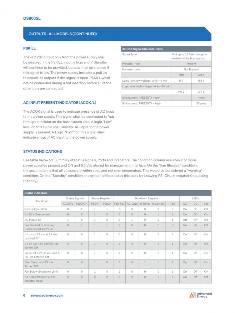 DS800SL-3 datasheet page 6