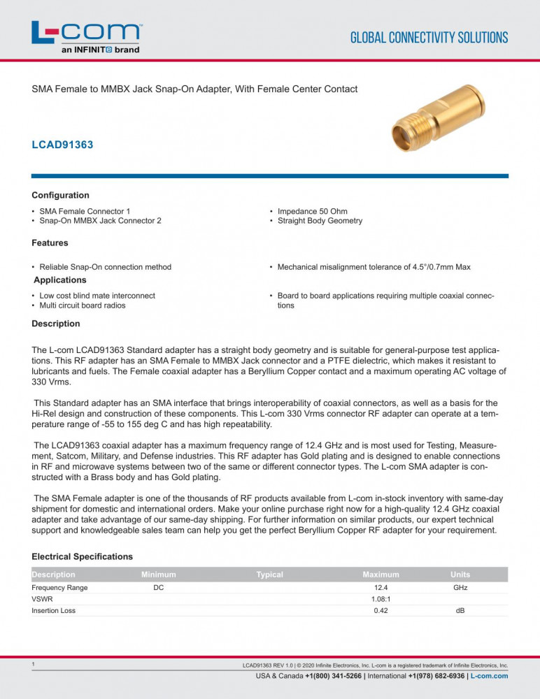 LCAD91363 technical document page 1