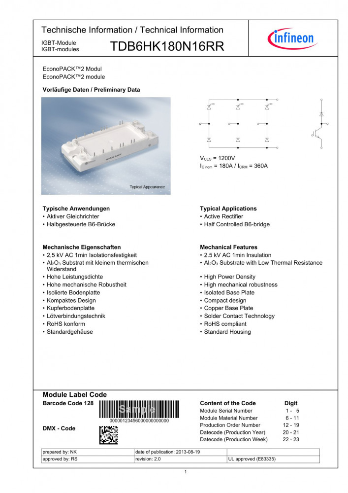 TDB6HK180N16RR technical document page 1