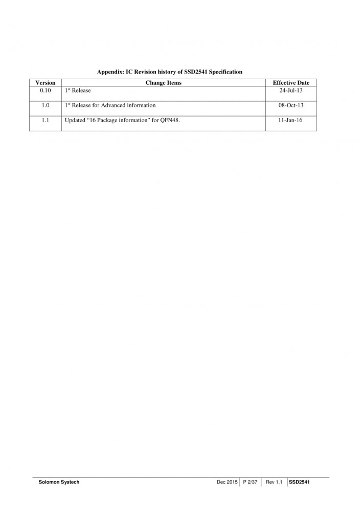 SSD2541 document page 2