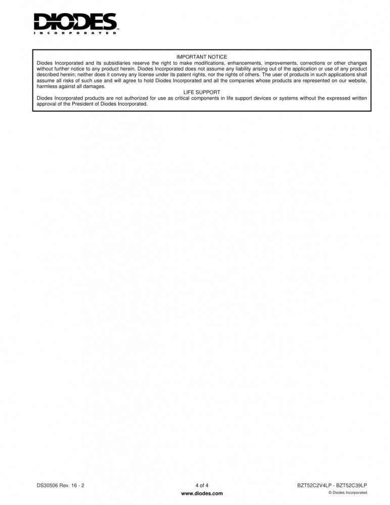 BZT52C3V0LP-7 datasheet page 4