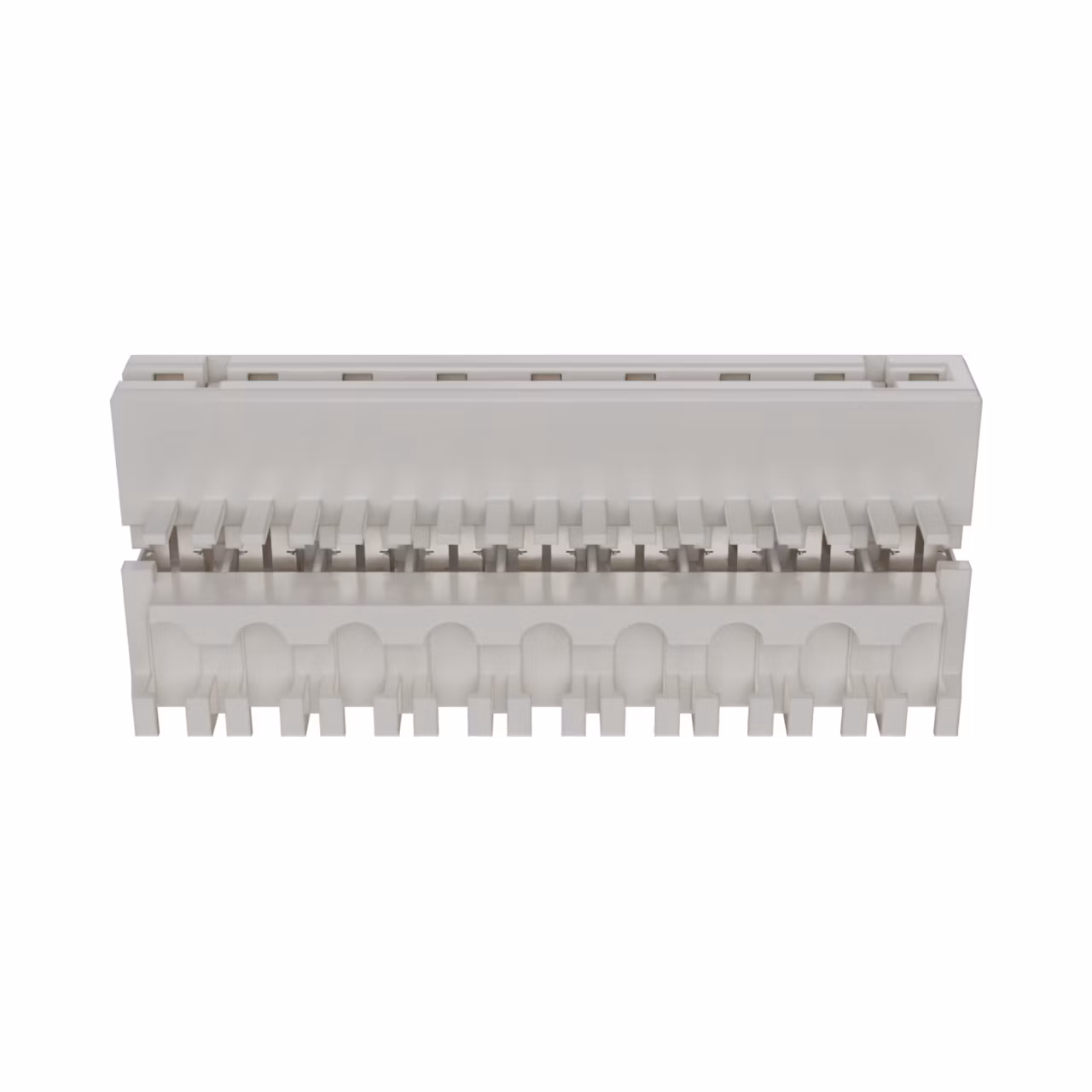 Appli-Mate RAST Power IDT Housing, 5.00mm Pitch, Direct/Indirect, Female, 9 Circuits, All Code Keys Removed, Latches Between Circuits 1 and 2 and 8 and 9, Option A End Walls for sale