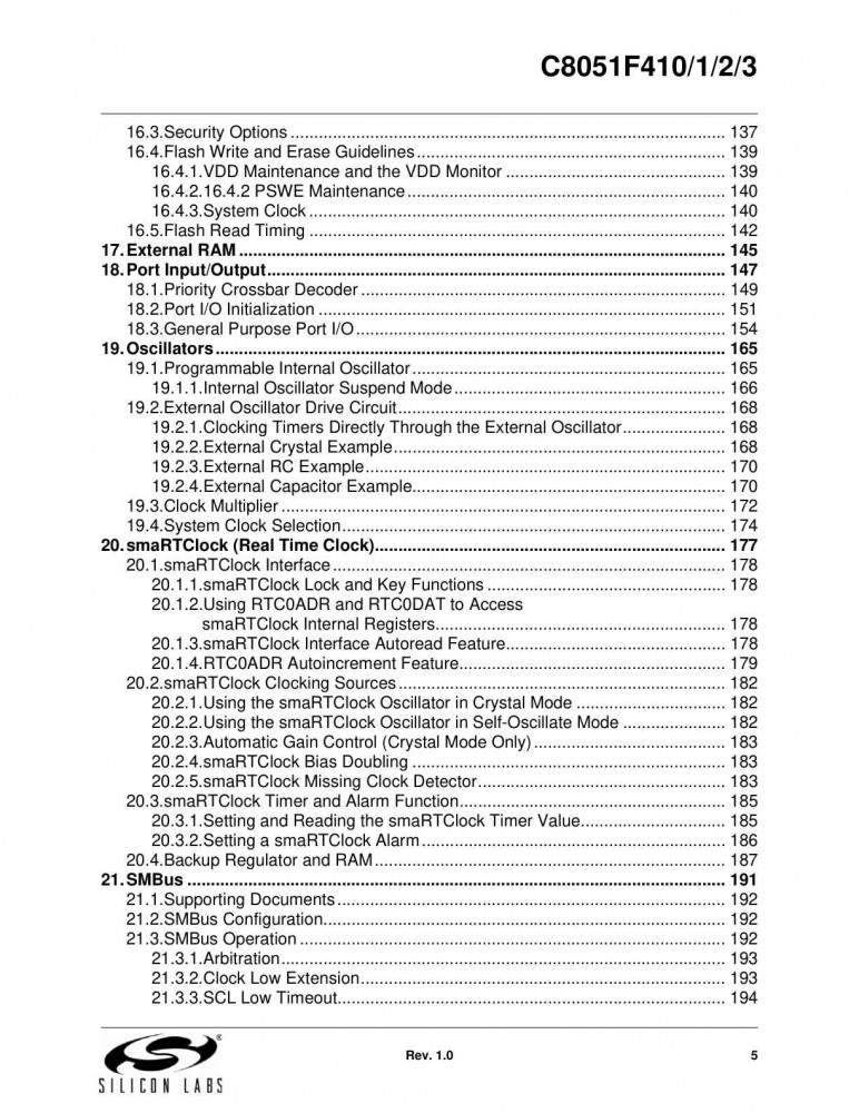 C8051F410-GQR technical document page 5