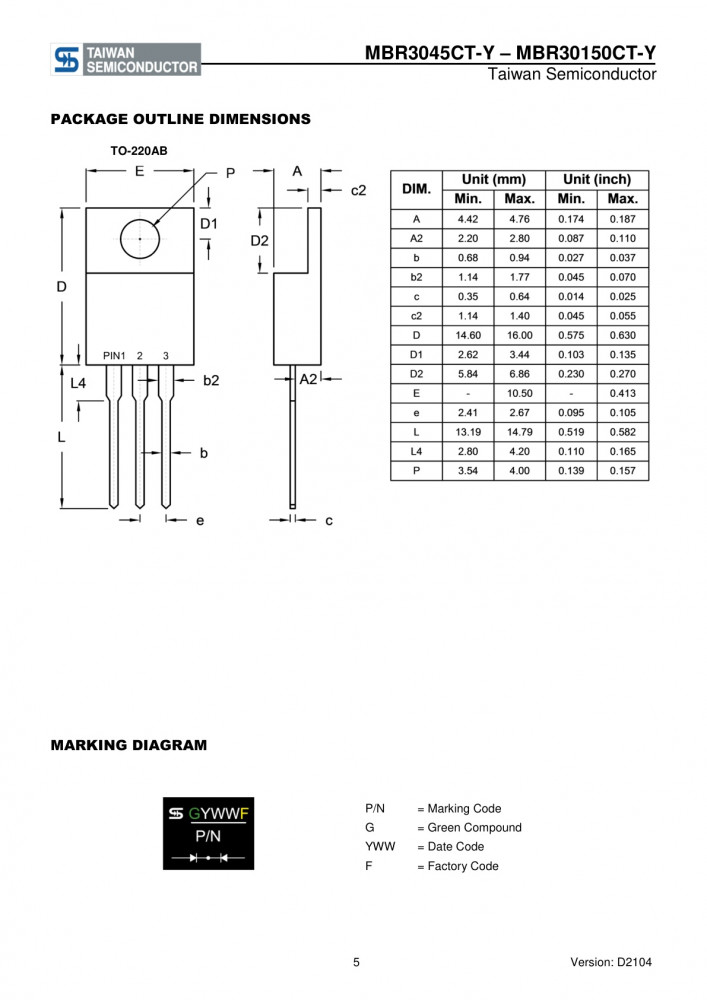 MBR30150CT-Y datasheet page 5