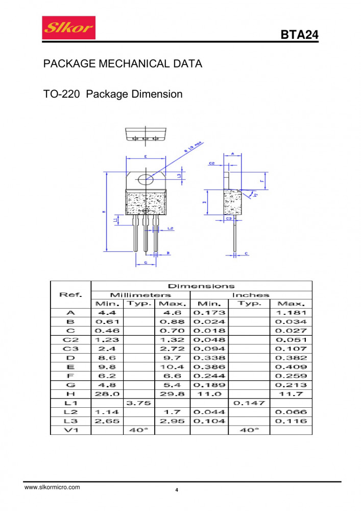 BTA24-800B datasheet page 4