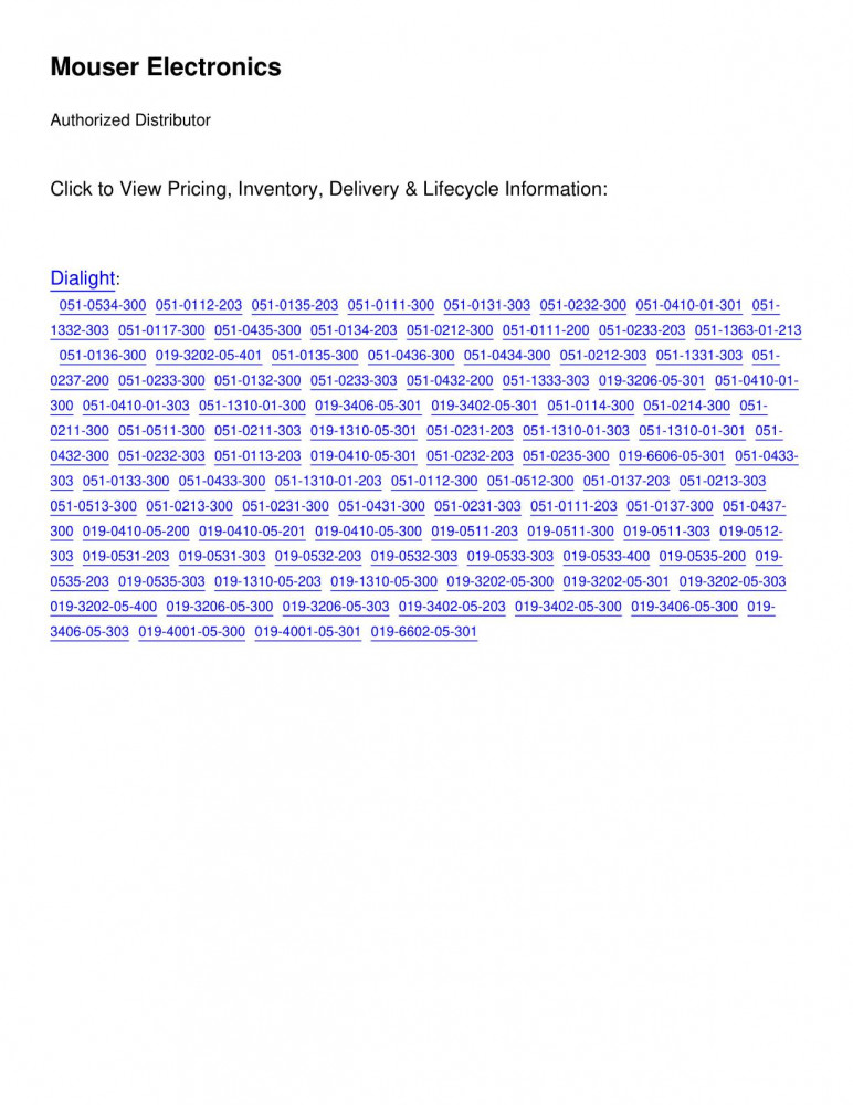 Dialight catalog reference page