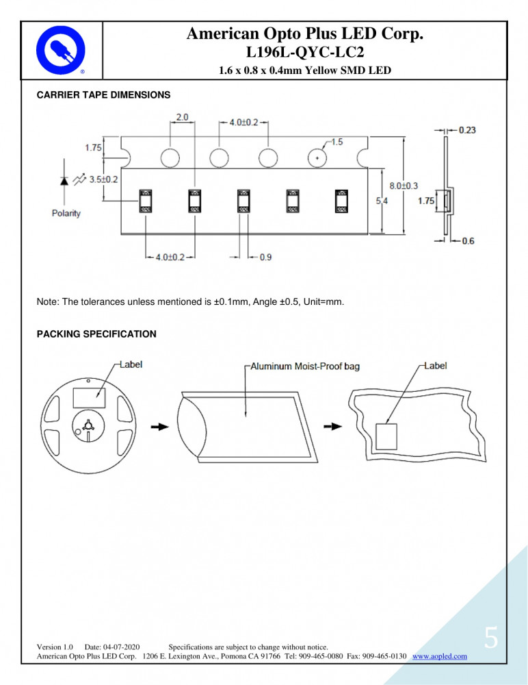 L196L-QYC-LC2 datasheet page 5