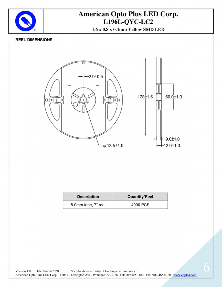L196L-QYC-LC2 datasheet page 6