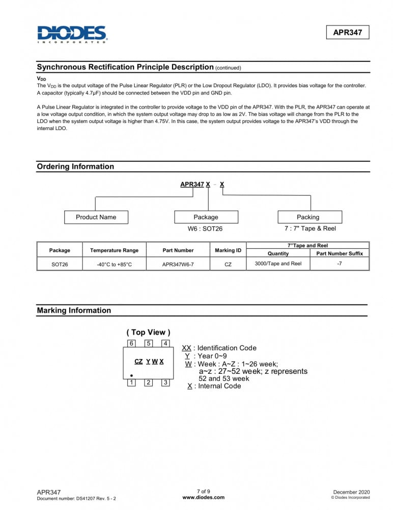 APR347W6-7 datasheet page 7
