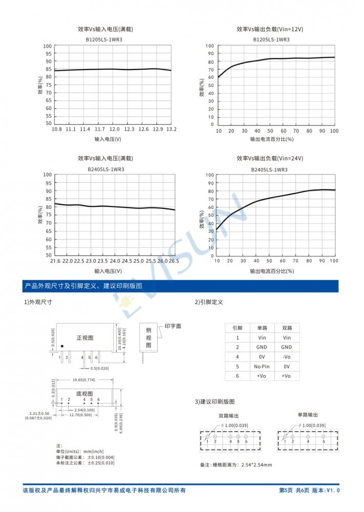 EVISUN B2424LS-1WR2 datasheet page 5