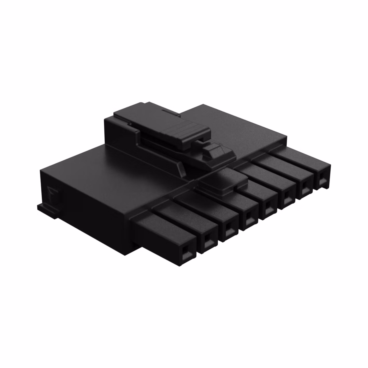 Ultra-Fit Tangless Receptacle Housing, 3.50mm Pitch, Single Row, 8 Circuits, Black, Glow-Wire Capable for sale