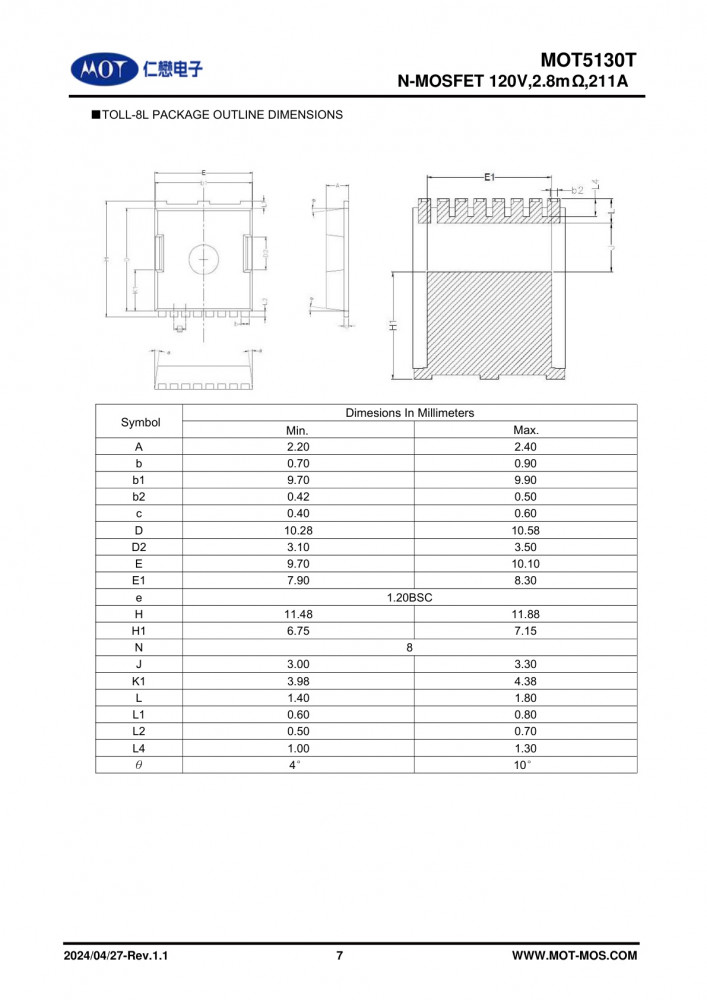 MOT5130T datasheet page 7