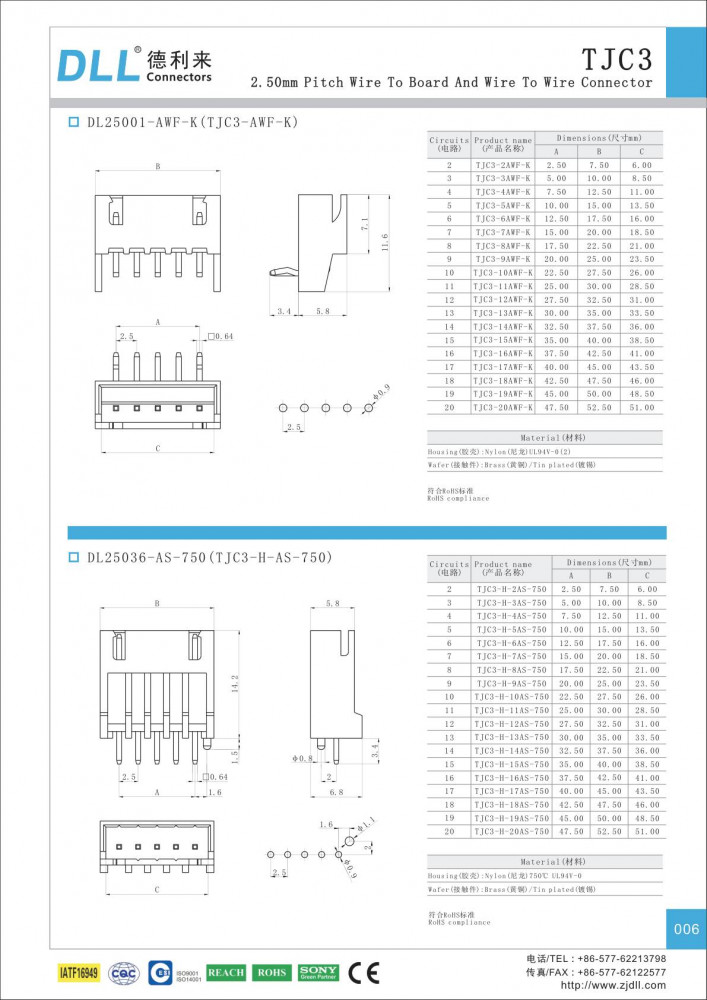 DLL TJC3 series datasheet page 6