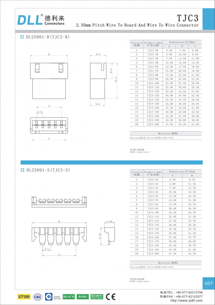 DLL TJC3 series datasheet page 7