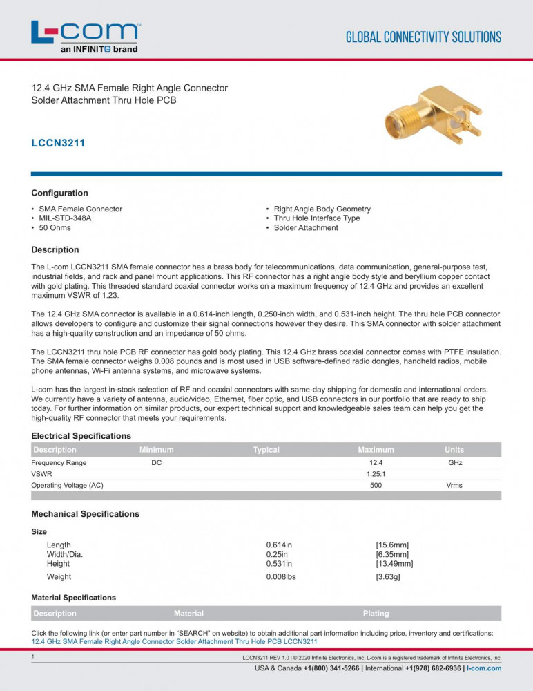 LCCN3211 technical document page 1