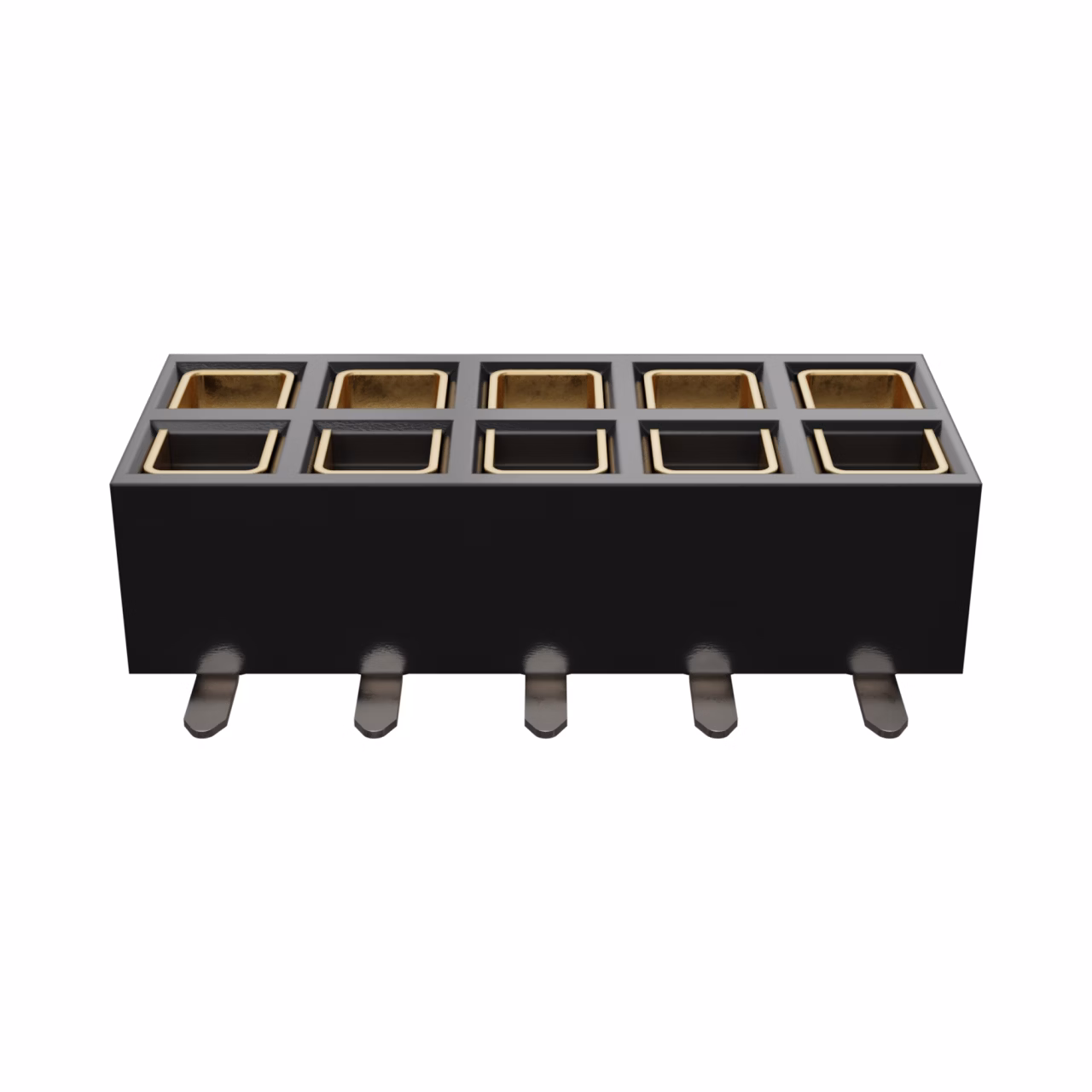 2.00mm Pitch Milli-Grid Receptacle, Surface Mount, Bottom Entry, 0.38µm Gold (Au) Plating, 10 Circuits, Tube, Lead-Free for sale