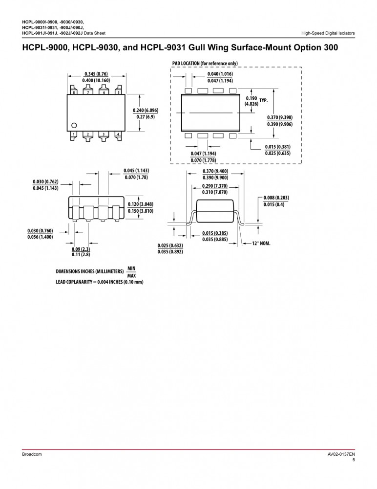 HCPL-9000 datasheet page 5