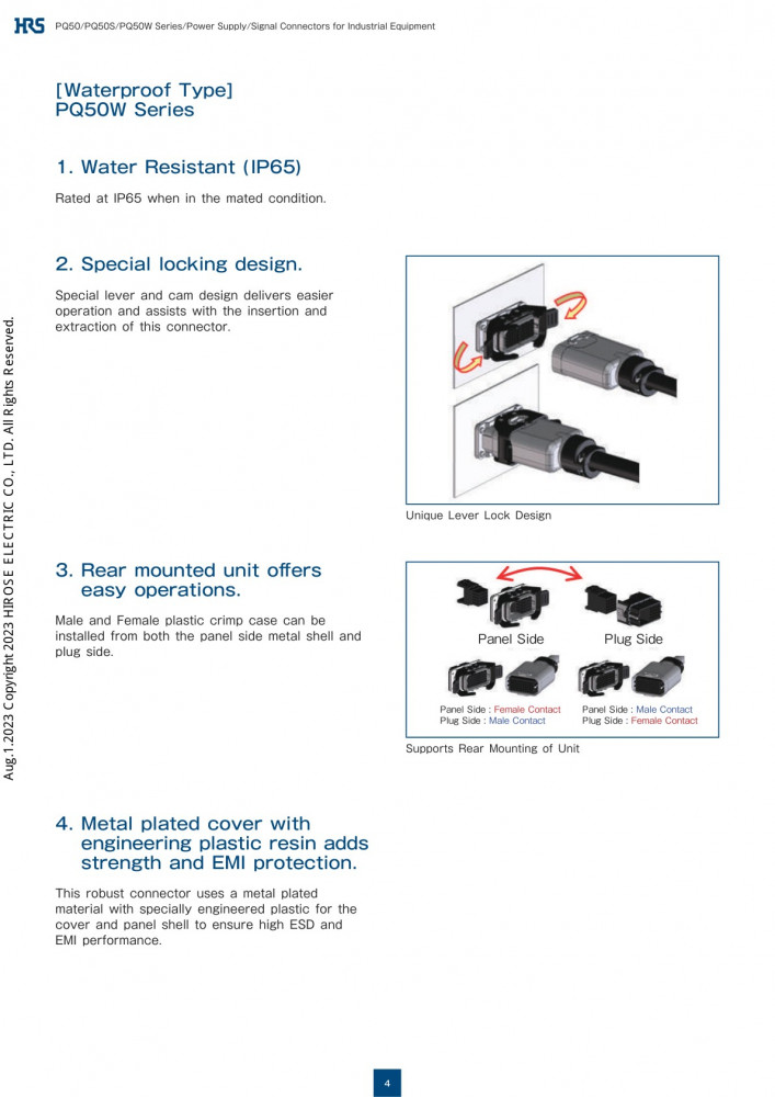 HRS PQ50W document page 4