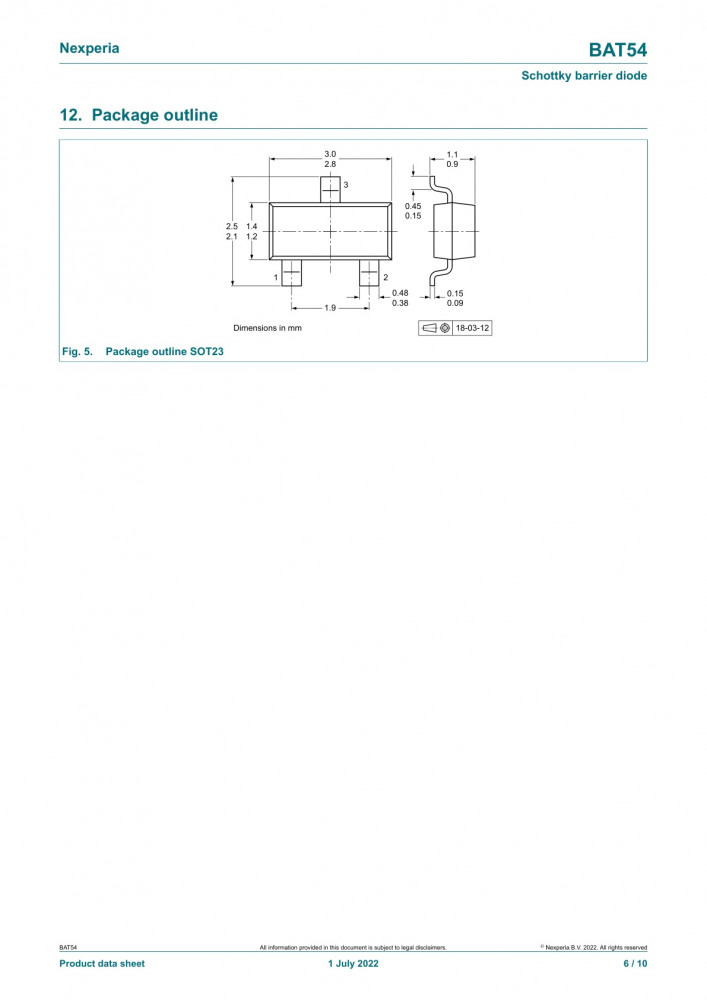 BAT54 datasheet page 6