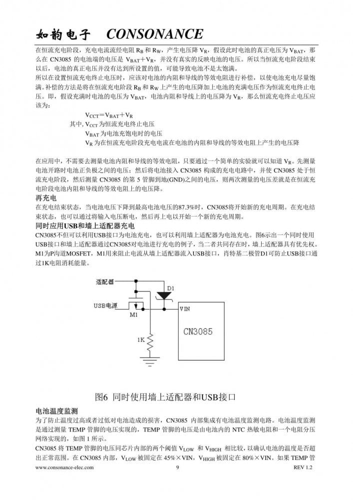 CN3085 datasheet page 9