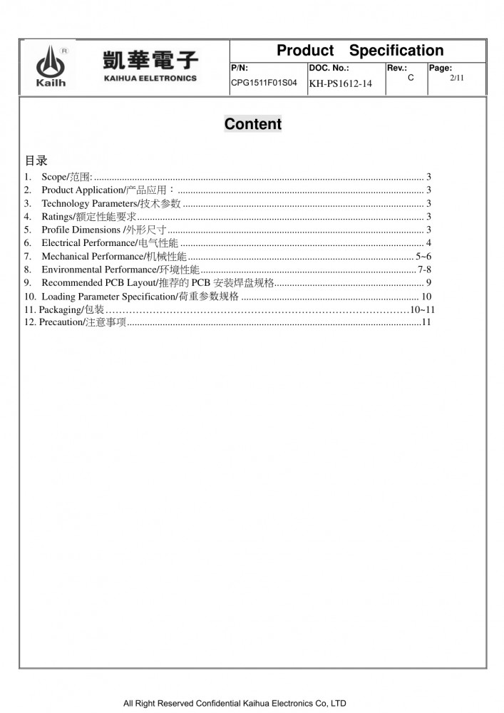 CPG1511F01S04 datasheet page 3
