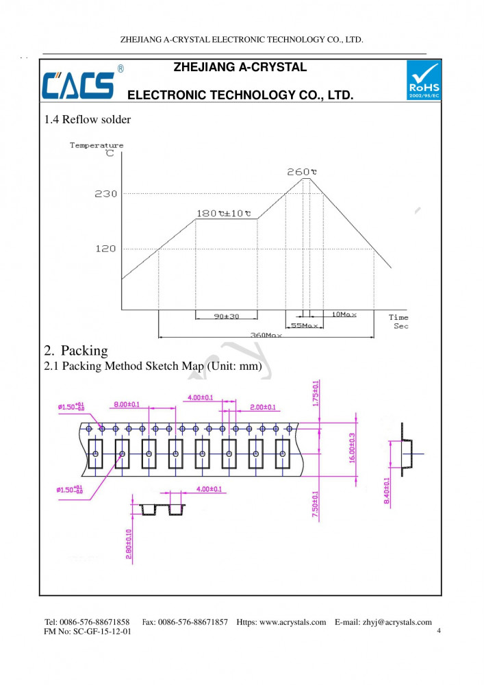 PMX206 specification document page 4