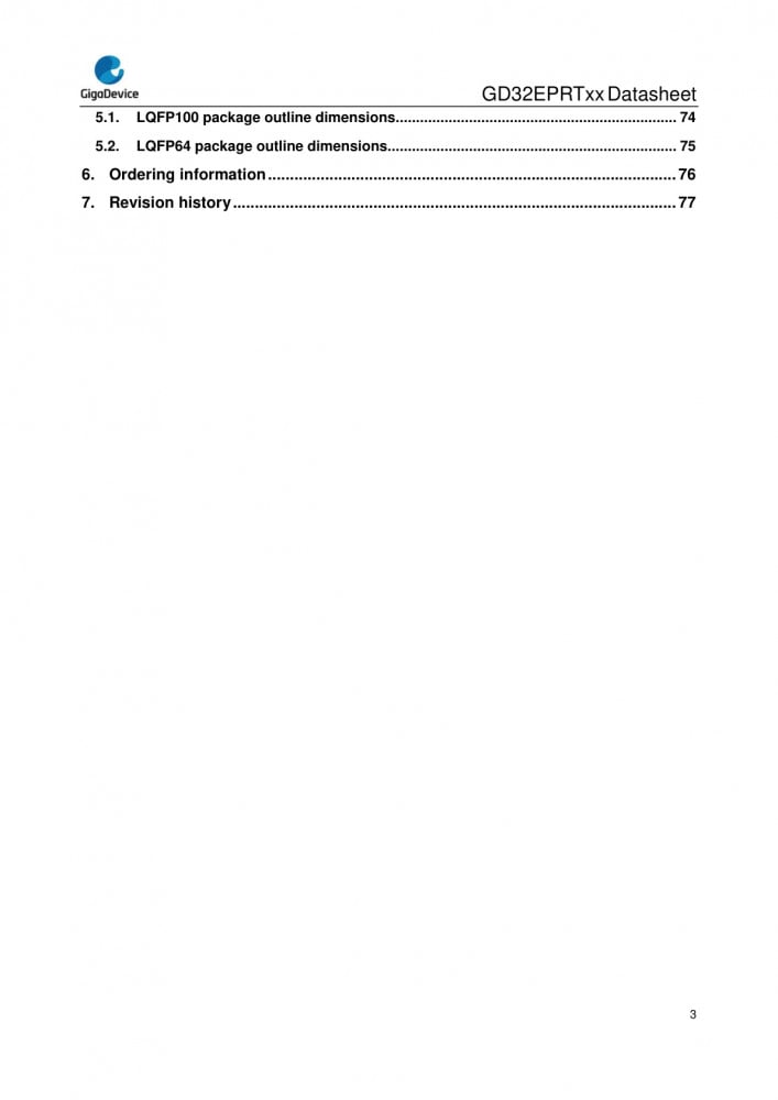 GD32EPRTRDT6 datasheet page 4