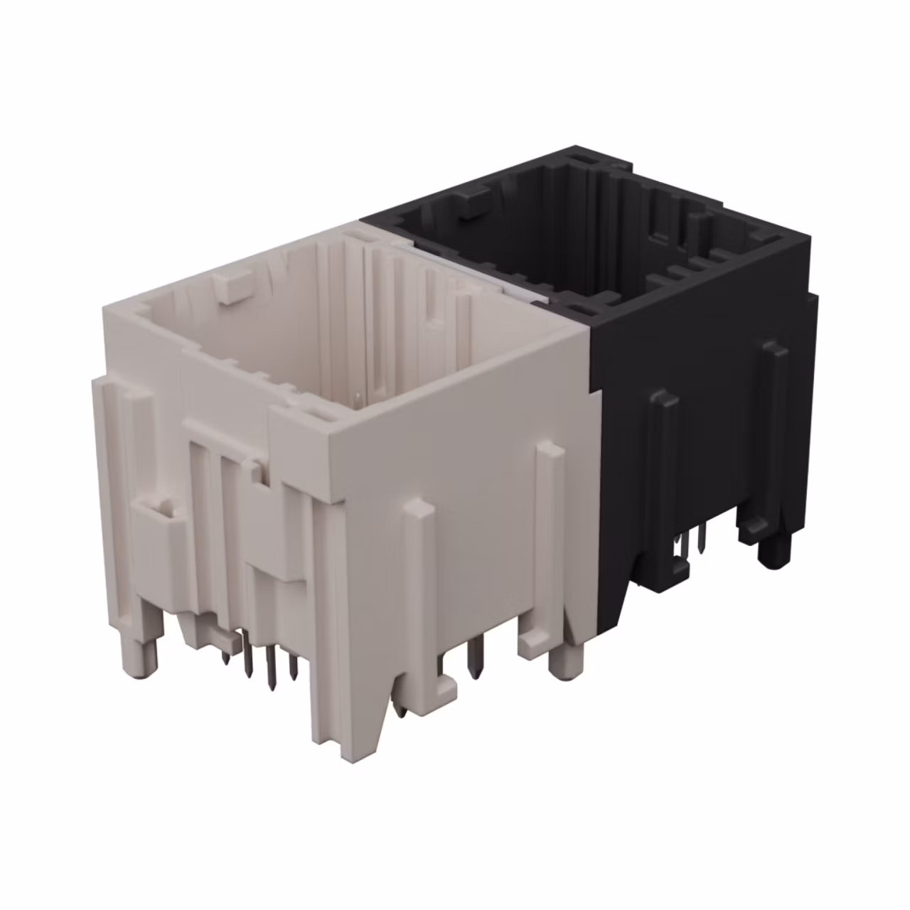 stAK50h 2 Bay Vertical Hybrid Header, 57 Circuits, Bay 1: 25 Circuit/Key 2/Gray; Bay 2: 32 Circuit/Key 3/Dark Gray; Tube for sale