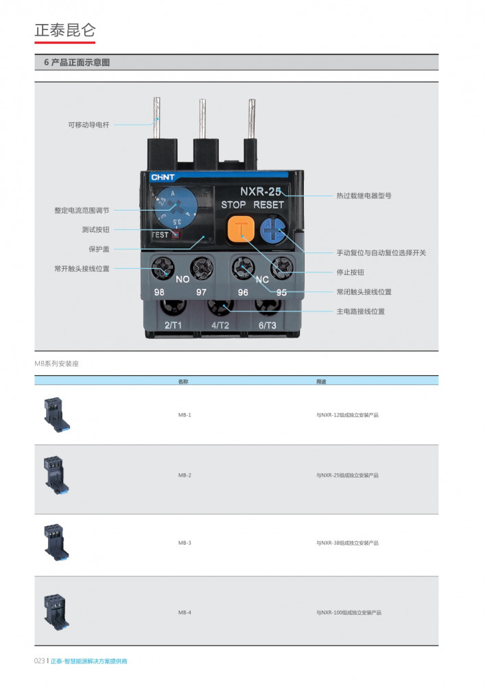 CHINT NXR technical document page 5