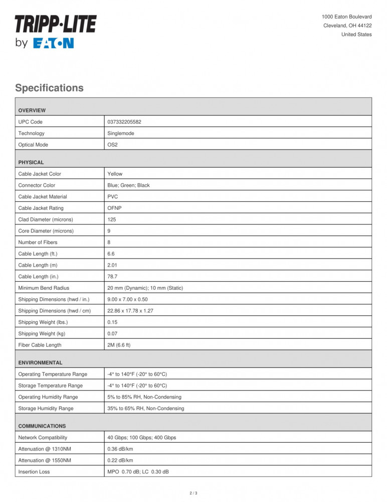 N390-02M-8LC-AP technical document page 2