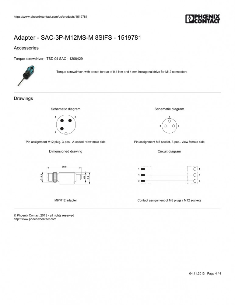 Phoenix Contact 1519781 technical document page 4