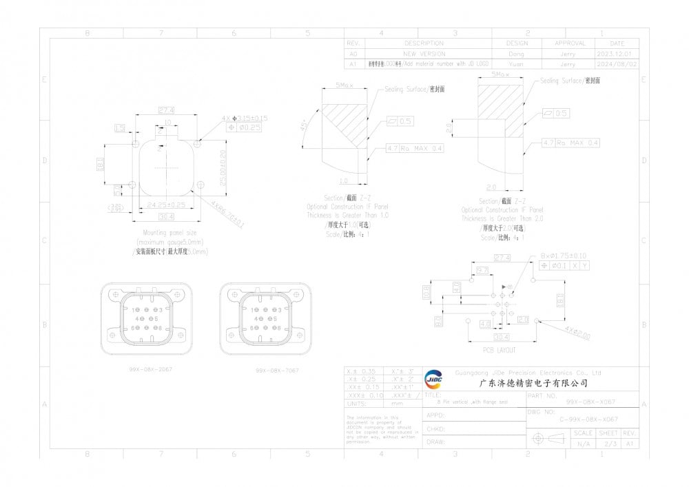 JIDC 992-081-2067-1 drawing page 2