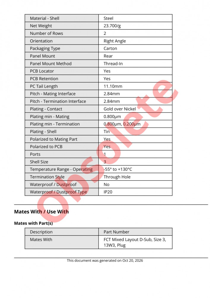 MOLEX 1731070870 technical drawing, page 3