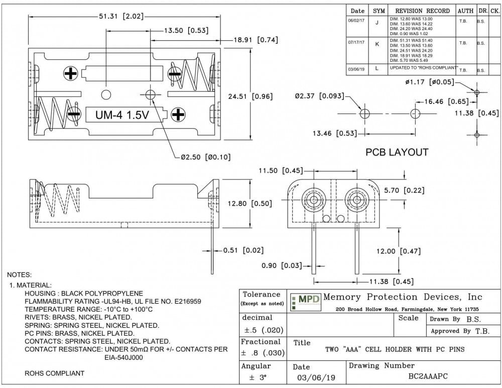 MPD BC2AAAPC technical drawing