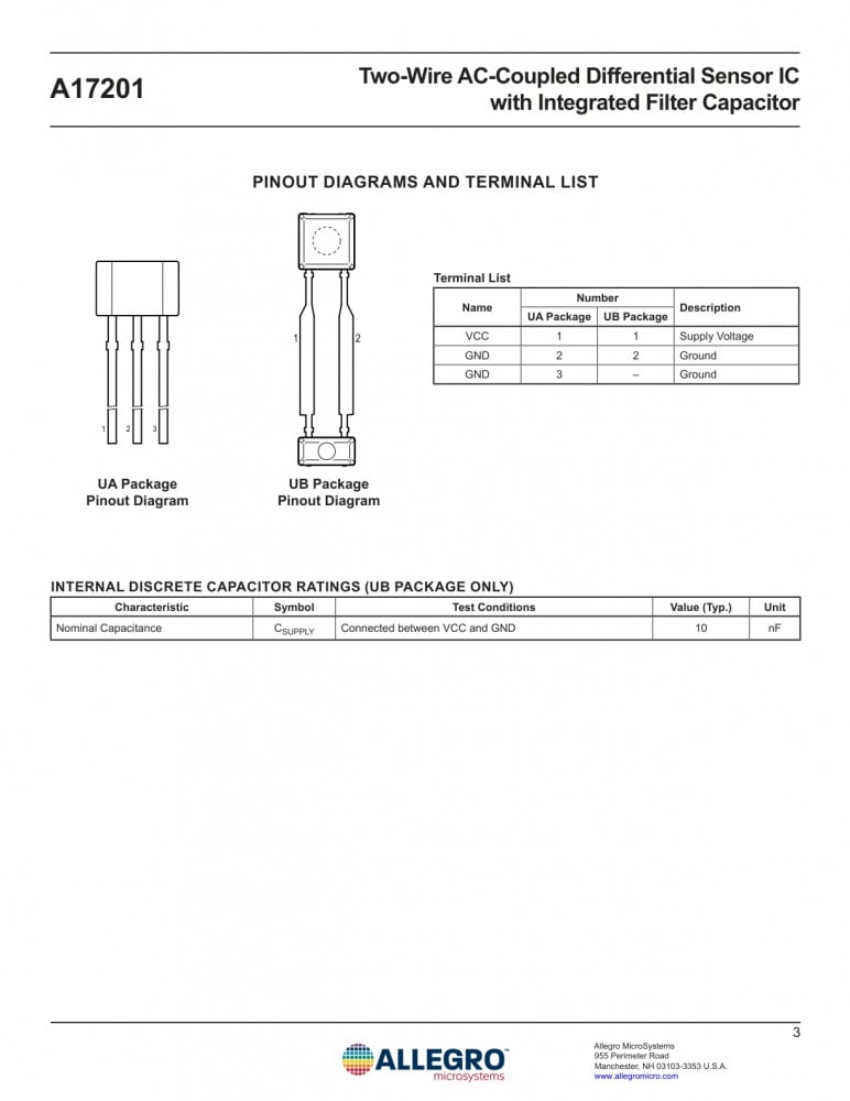 A17201 datasheet page 3