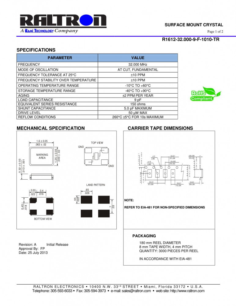 R1612-32.000-9-F-1010-TR technical document page 1