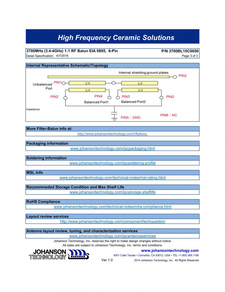 3700BL15C0050E datasheet page 3