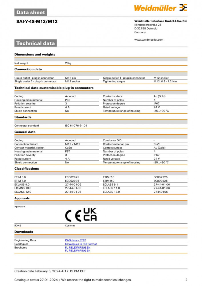 WEIDMULLER 1060730000 document page 2