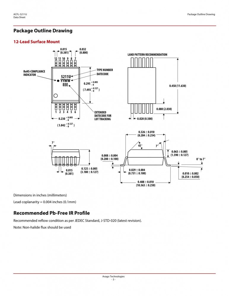 ACFL-5211U datasheet page 3