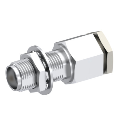SMA / STRAIGHT JACK FEMALE SOLDER CLAMP FOR .085''/50 SR PASSIVATED CAPTIVE CONTACT for sale