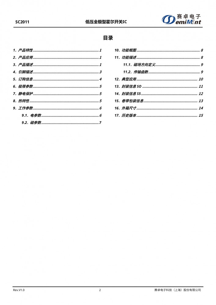 SC2011 datasheet page 2