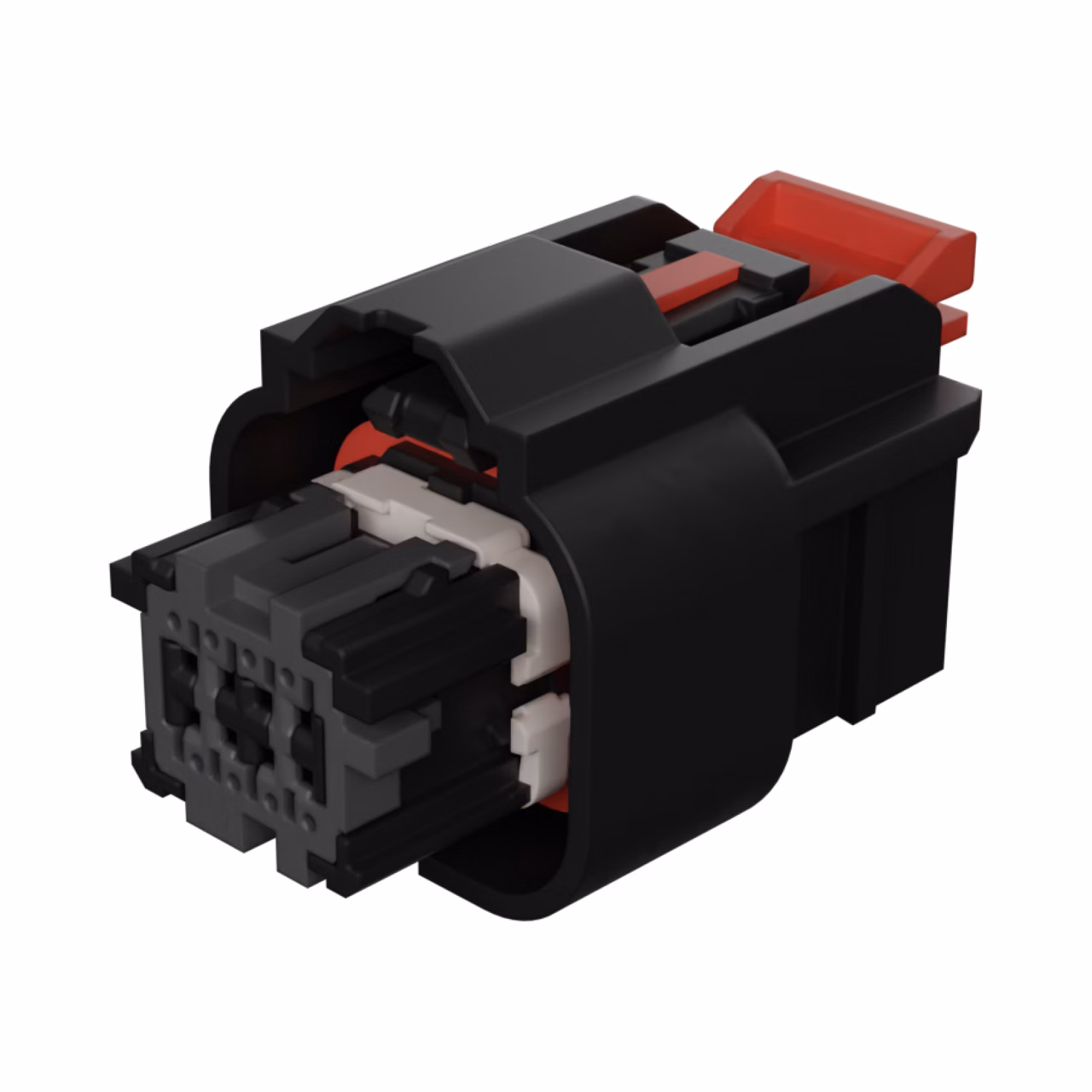 Mini50 Sealed Receptacle Housing, Dual Row, with CPA, 8 Circuits, Polarization Option C, Dark Gray for sale