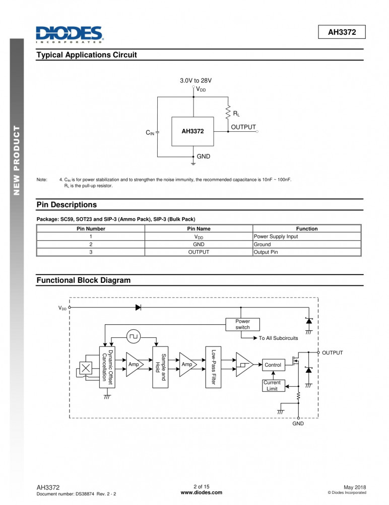 AH3372 datasheet page 2
