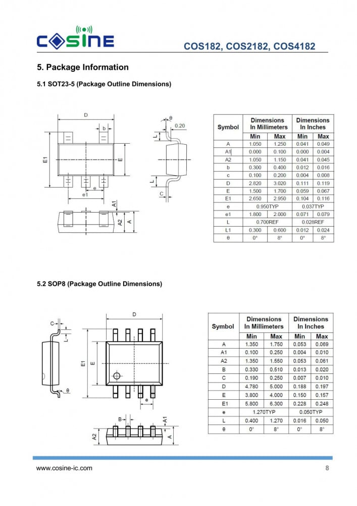 COS2182SR datasheet page 8